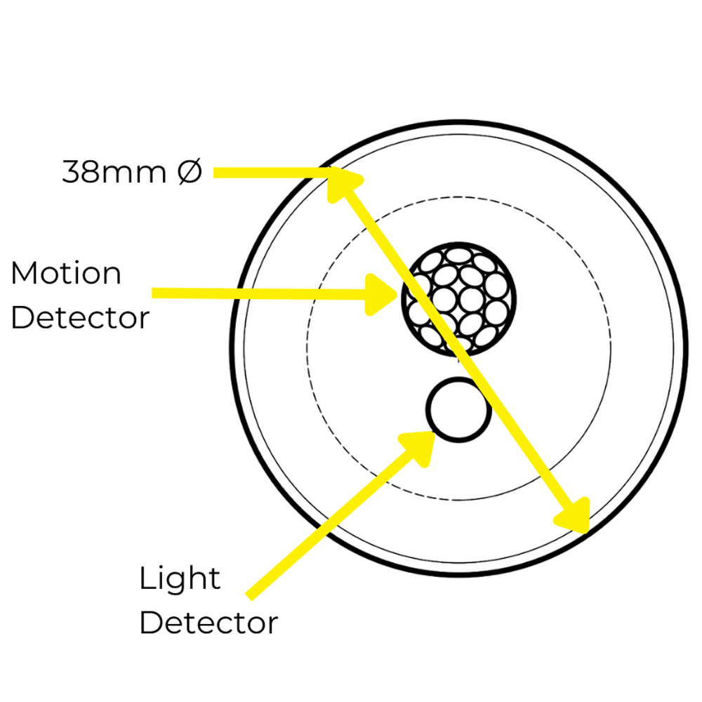 Casambi Occupancy And Daylight Sensor With Battery - Mount Lighting